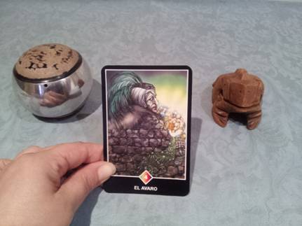 Significado de El Avaro en una lectura de tarot Osho